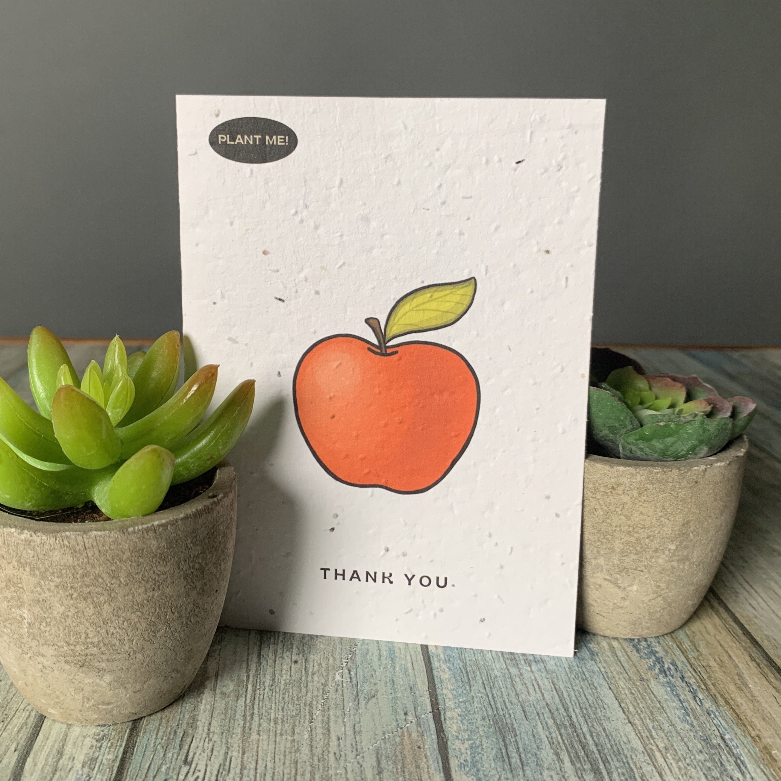 Thank You Apple Plantable Greeting Card – Plantable Greetings