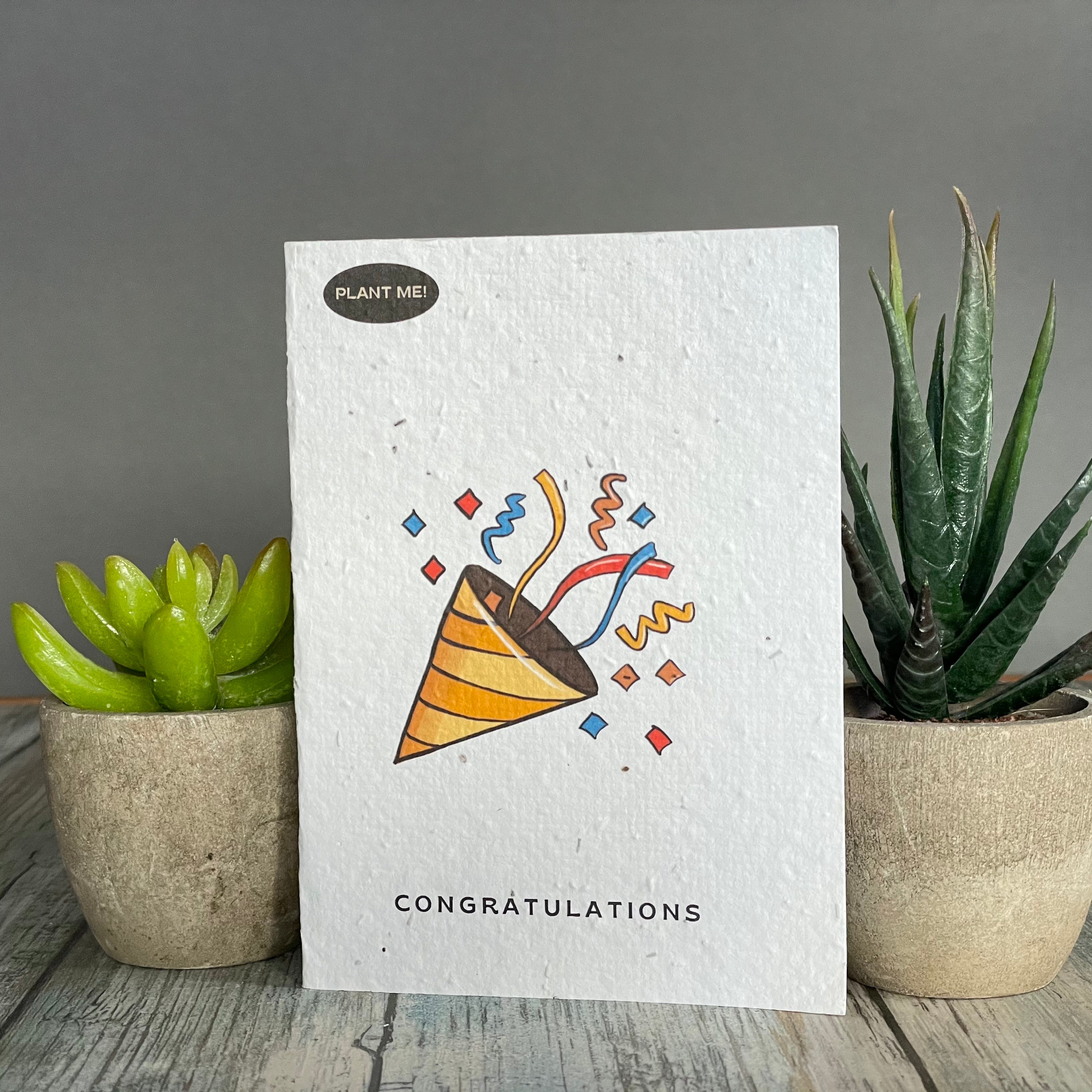 Congratulations Confetti Plantable Greeting Card – Plantable Greetings