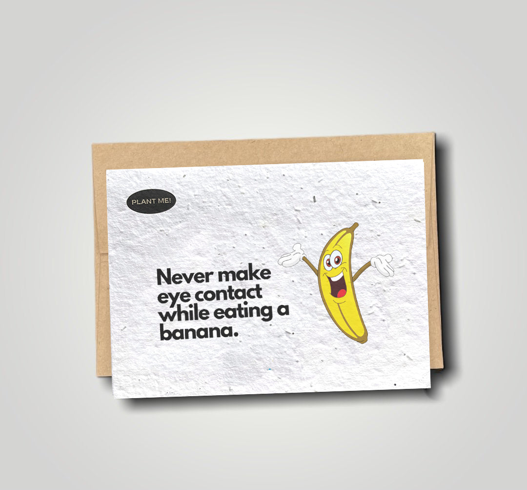 Never Make Eye Contact Greeting Card – Plantable Greetings